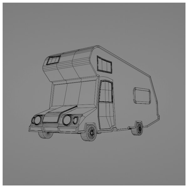 3D camper caravan roulotte 3D model - TurboSquid 2030394