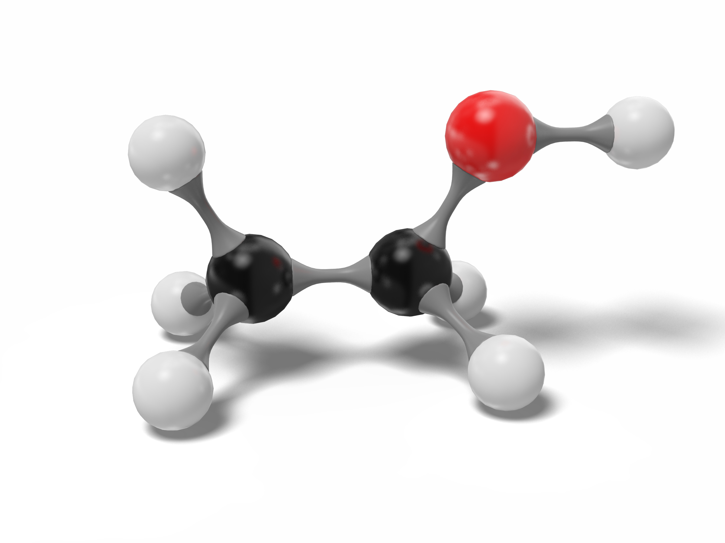 Ethanol molecule c2h6o modeled 3D model - TurboSquid 1543644