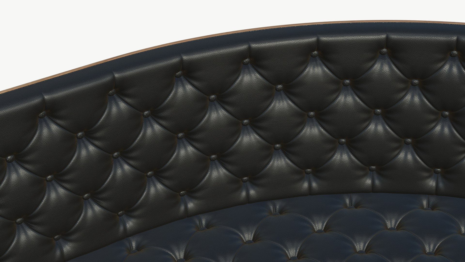 Chesterfield Realistic Banquette Restaurante 3D - TurboSquid 2074429