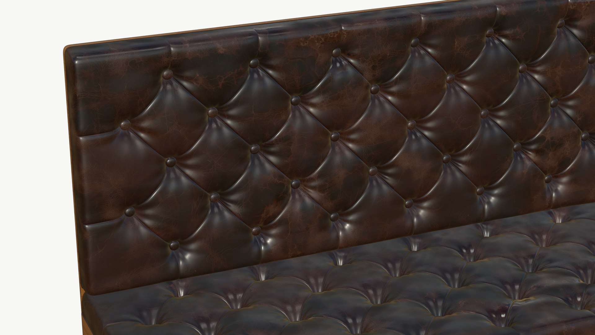 Chesterfield Realistic Banquette Restaurante 3D - TurboSquid 2074429