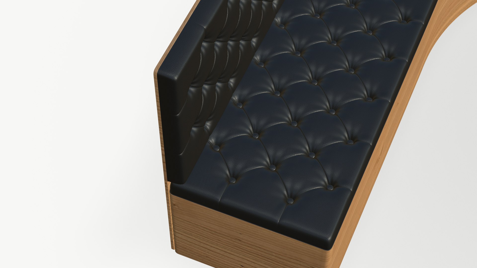 Chesterfield Realistic Banquette Restaurante 3D - TurboSquid 2074429