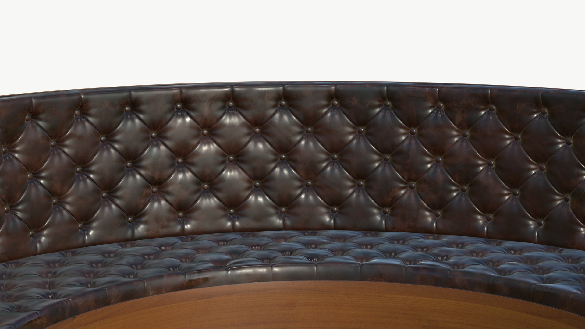 Chesterfield Realistic Banquette Restaurante 3D - TurboSquid 2074429