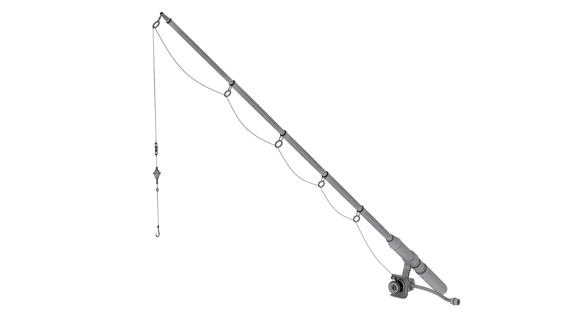 3D Fishing Pole Model - TurboSquid 2257878