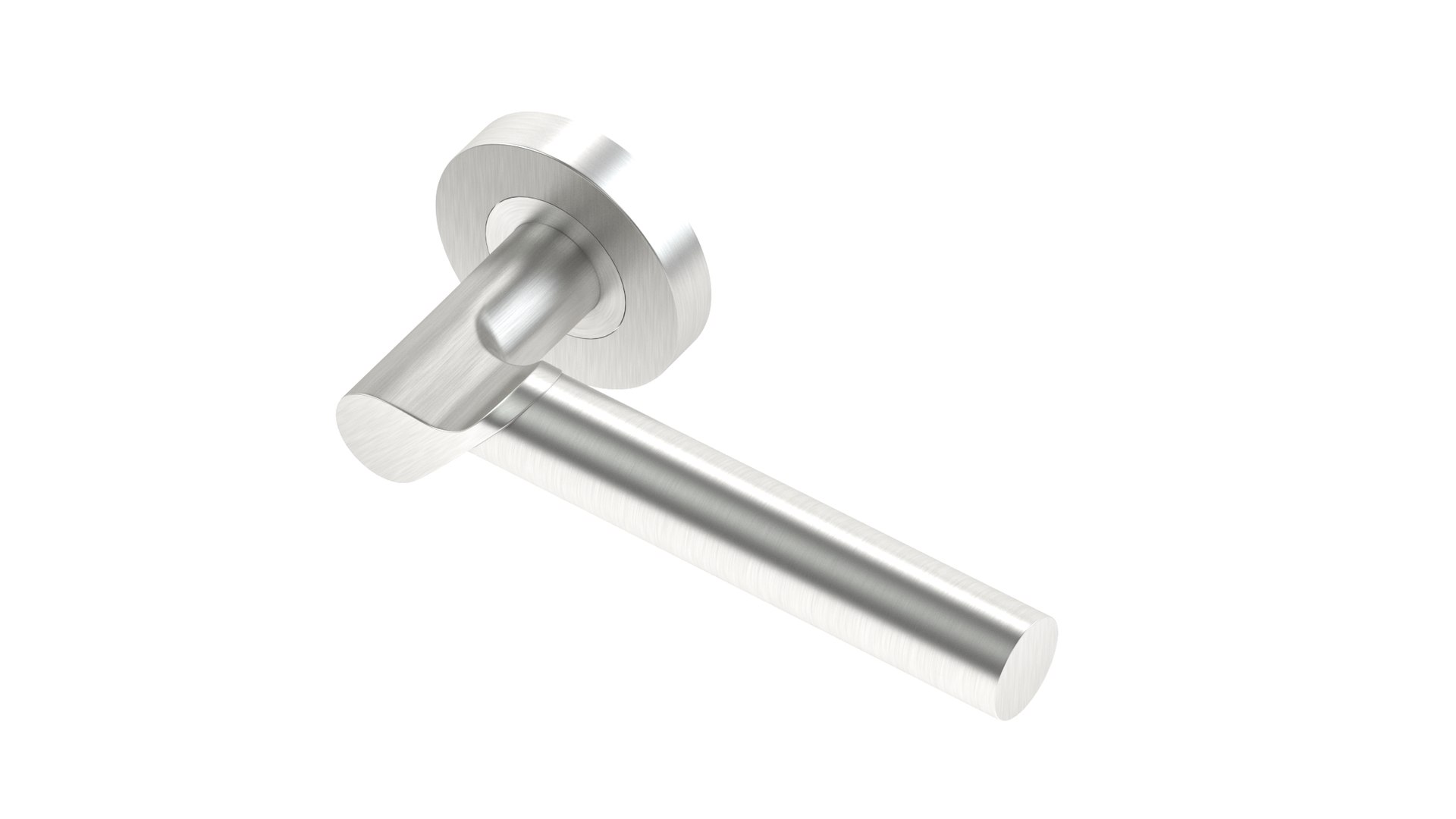 3D Consort Moonlight Satin Stainless Steel Door Handle Model ...