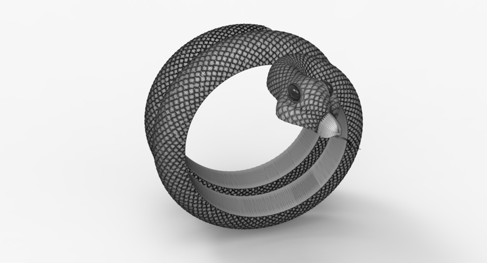 3D Model Men S Snake Ring - TurboSquid 1259741