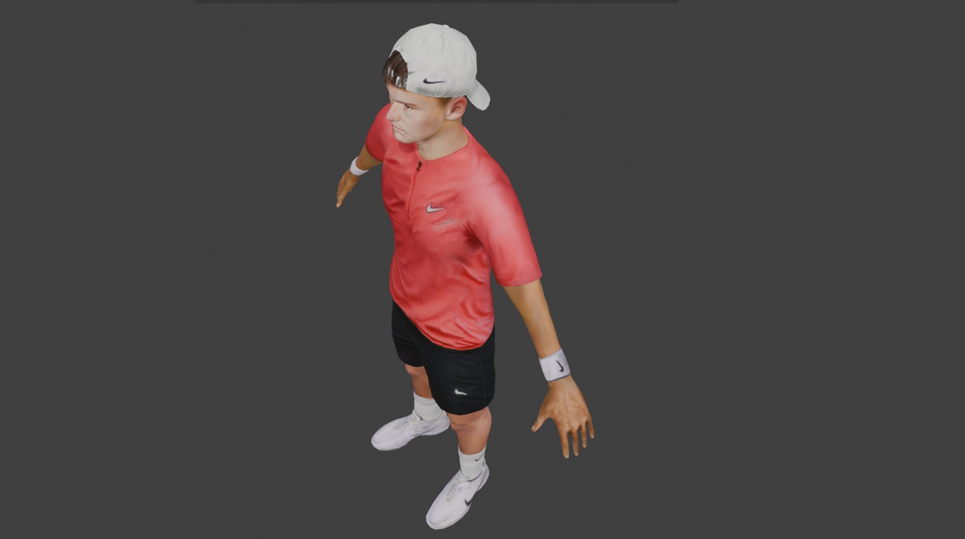 3D Model Of A Tennis Champion Holger Rune Model - TurboSquid 2419709