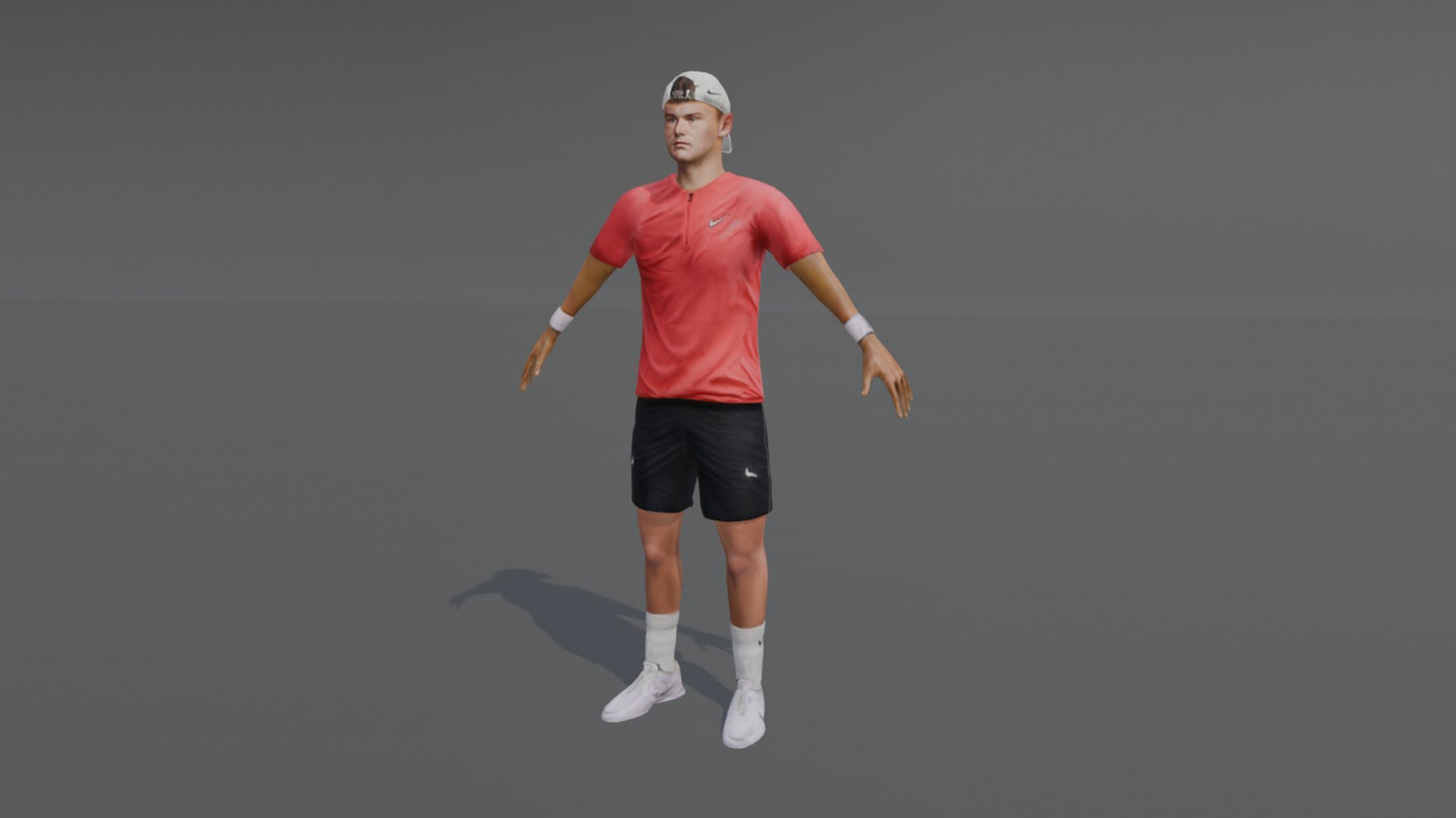 3D Model Of A Tennis Champion Holger Rune Model - TurboSquid 2419709