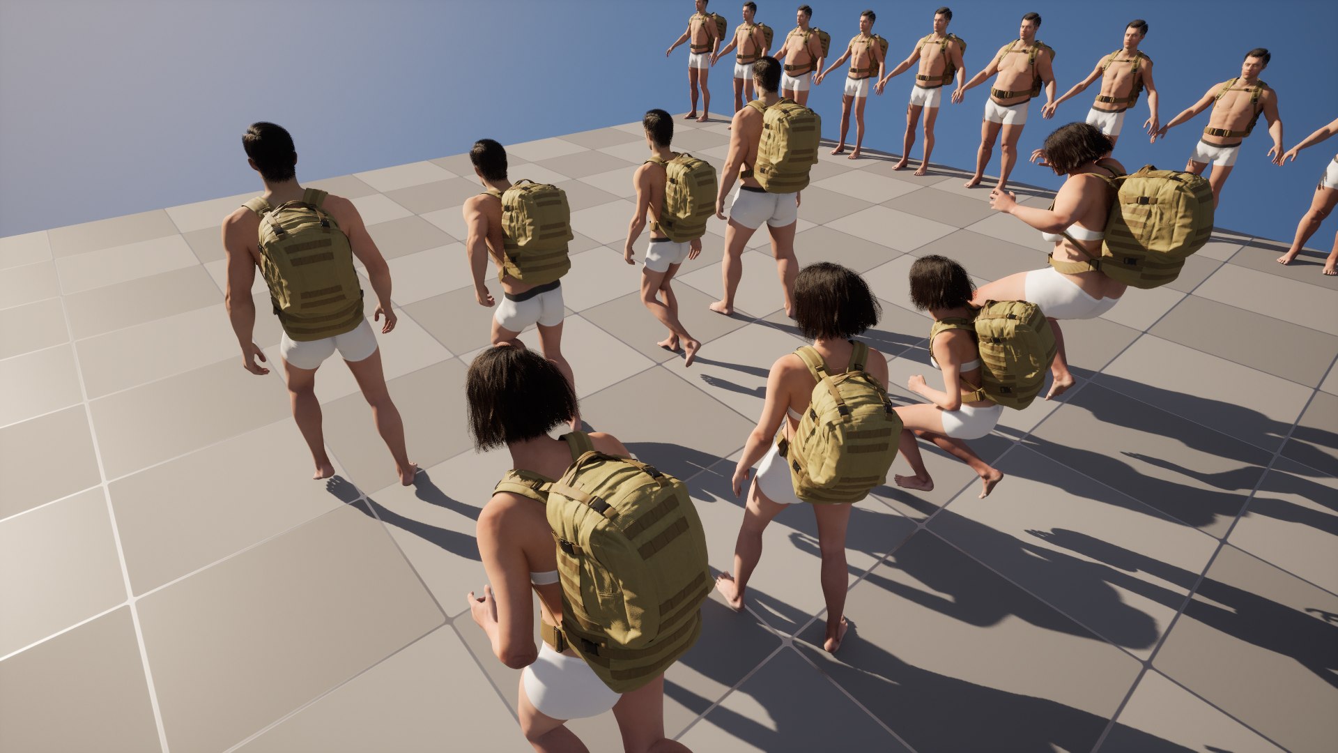 3D Tactical Backpack 74 - All MH Bodies UE5 Skeletons - Rigged ...