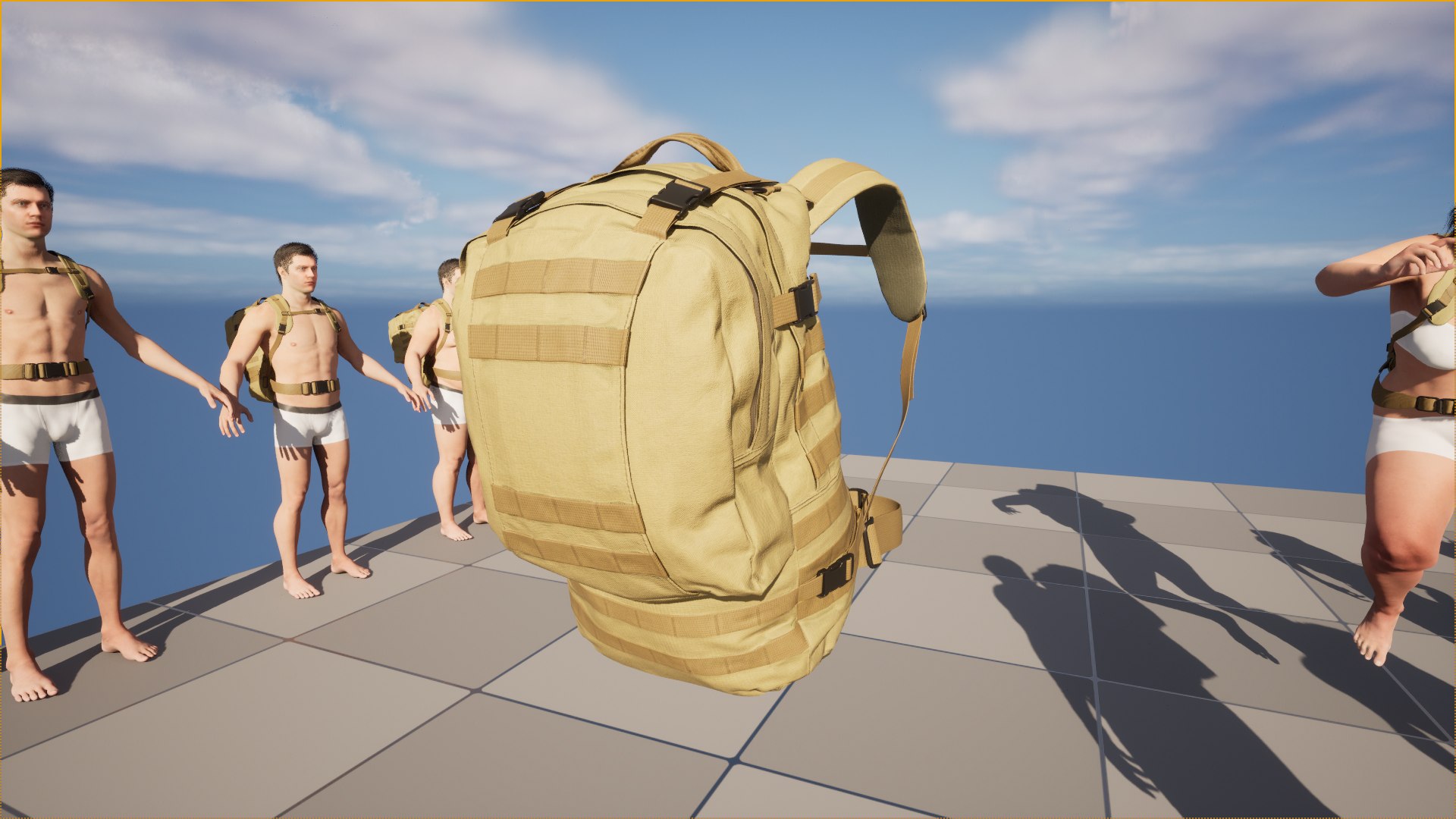 3D Tactical Backpack 74 - All MH Bodies UE5 Skeletons - Rigged ...
