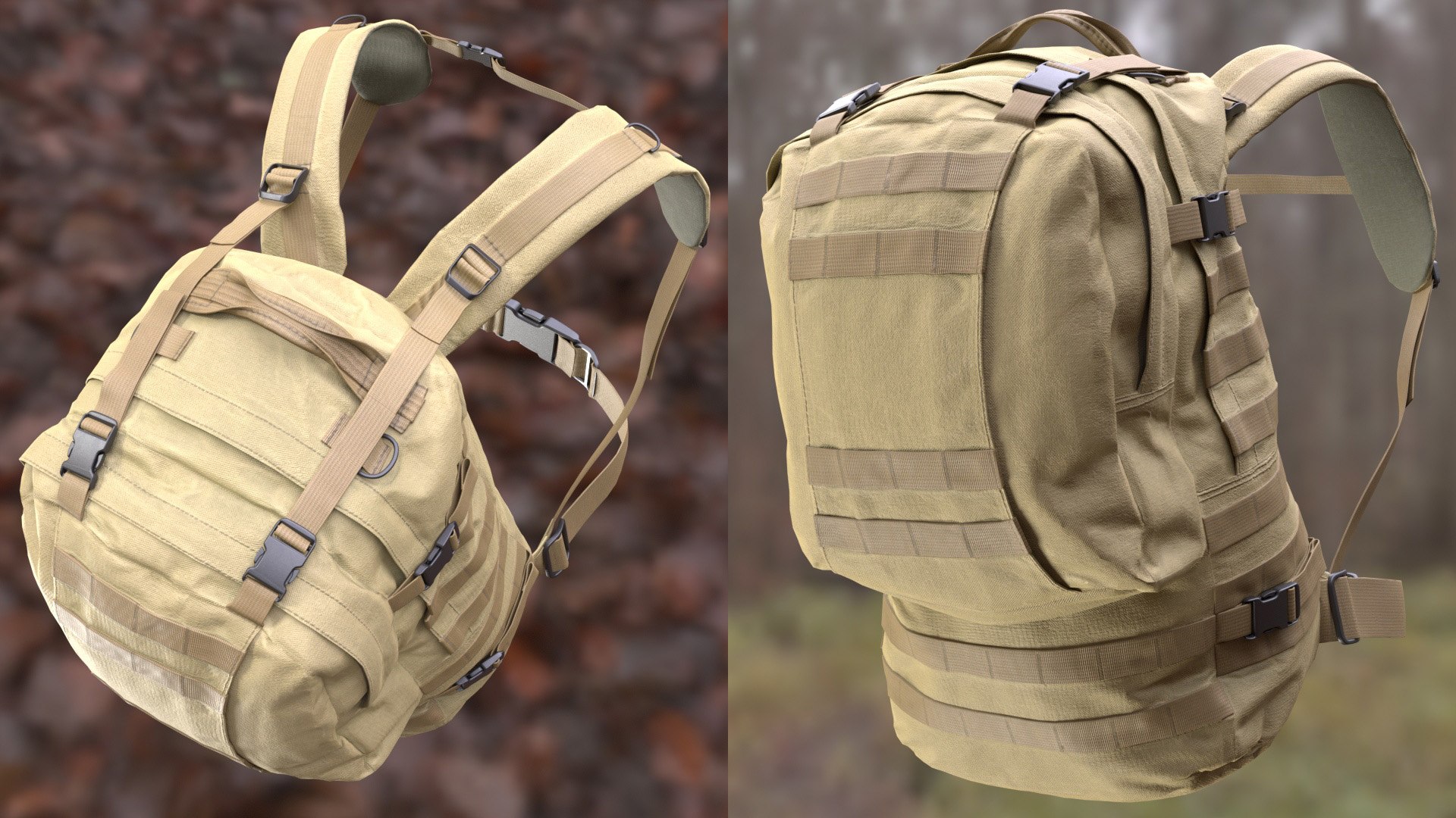3D Tactical Backpack 74 - All MH Bodies UE5 Skeletons - Rigged ...