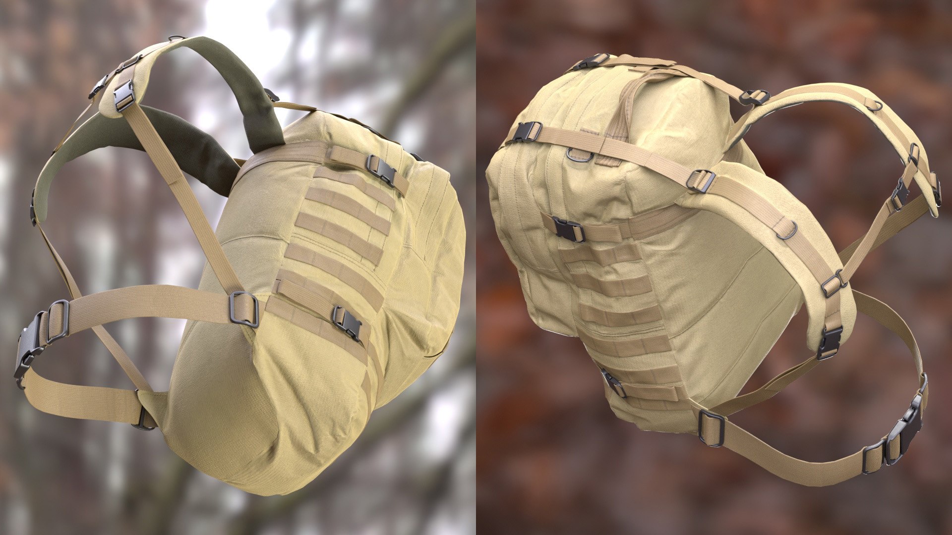 3D Tactical Backpack 74 - All MH Bodies UE5 Skeletons - Rigged ...