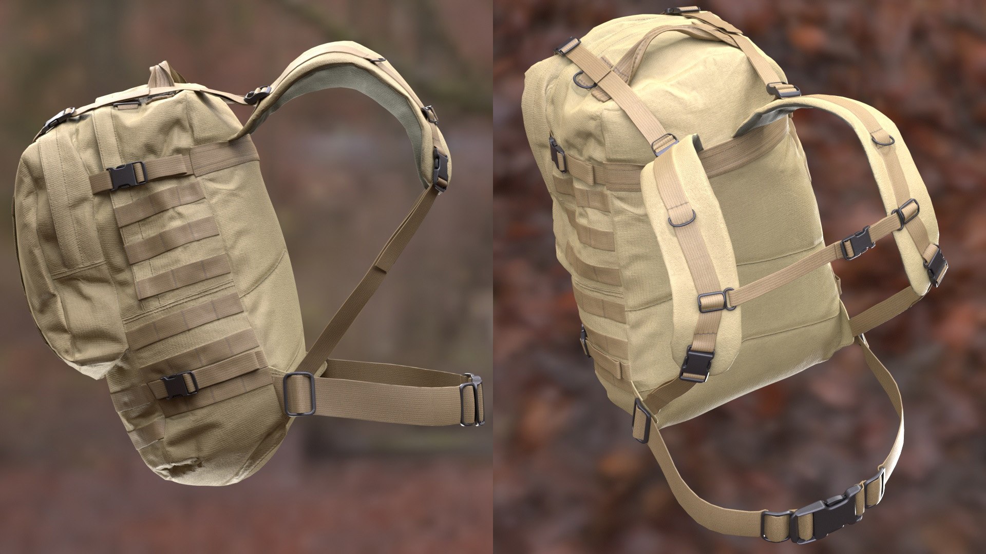 3D Tactical Backpack 74 - All MH Bodies UE5 Skeletons - Rigged ...