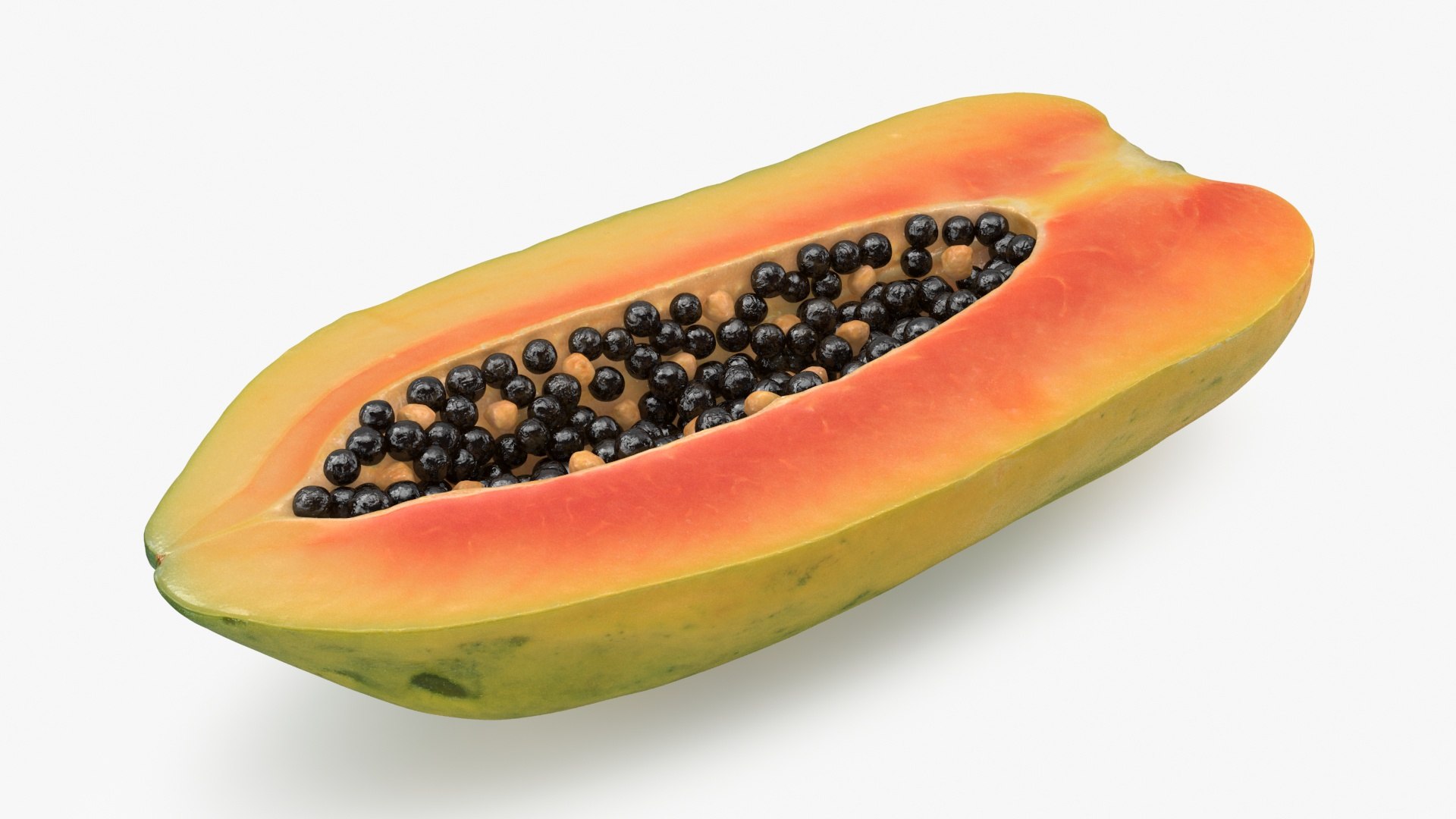 Papaya Half Model - TurboSquid 2119688