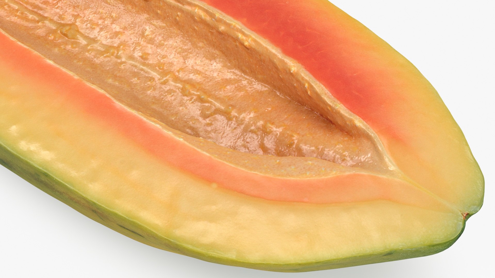 Papaya Half Model - TurboSquid 2119688