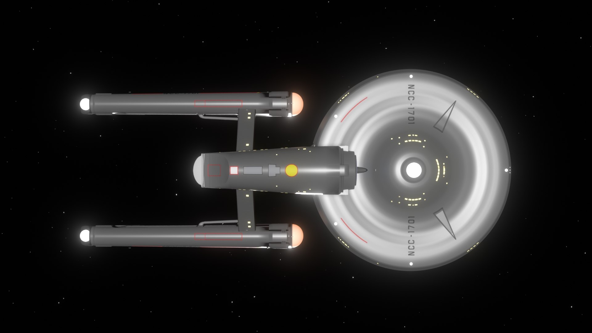 The USS Enterprise from the Original Television Series - With subtle ...