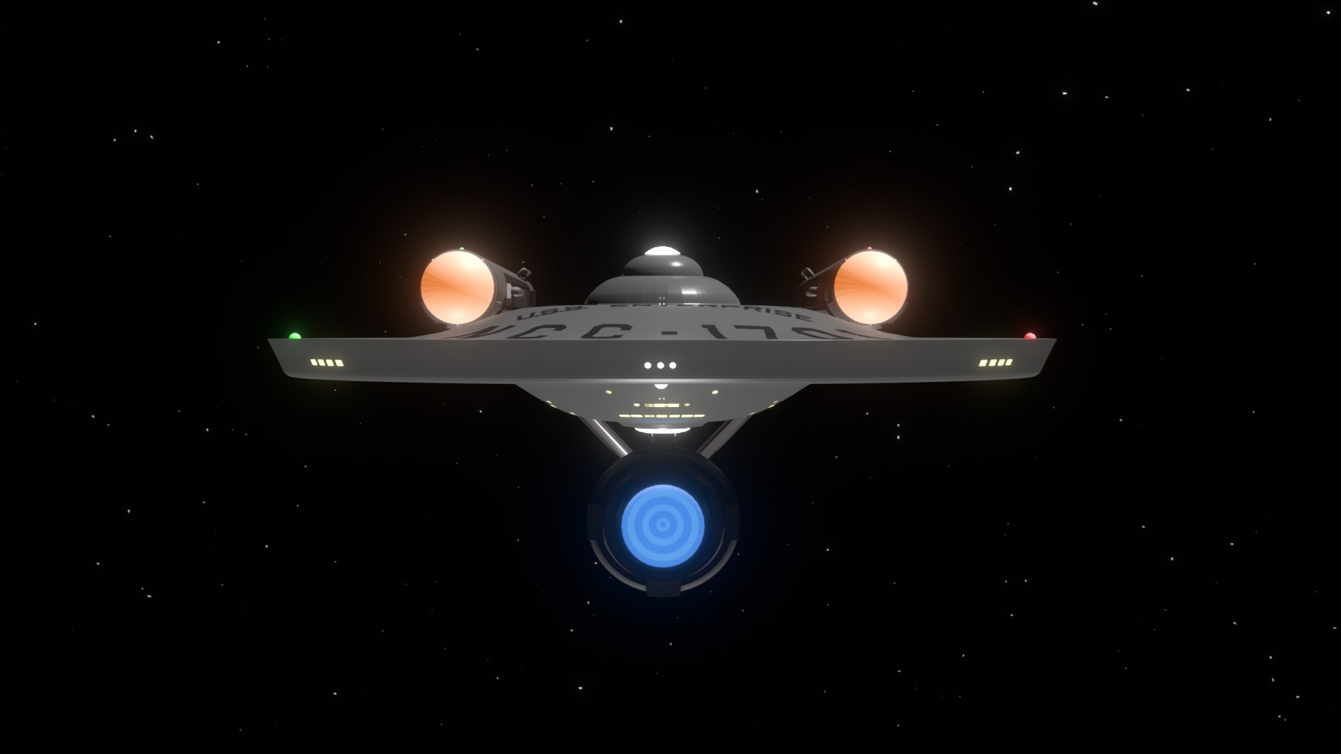 The USS Enterprise from the Original Television Series - With subtle ...
