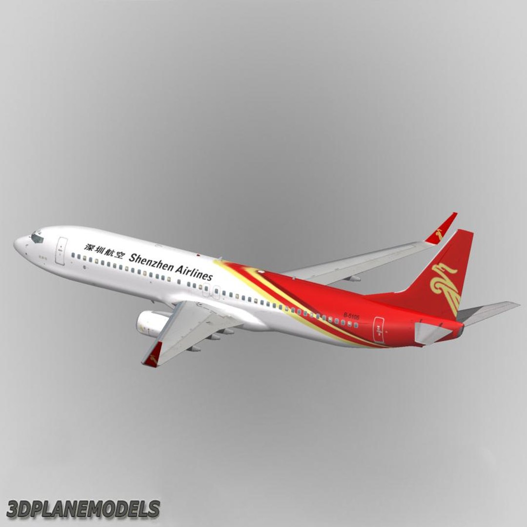 3d B737-900 Shenzhen Airlines 737