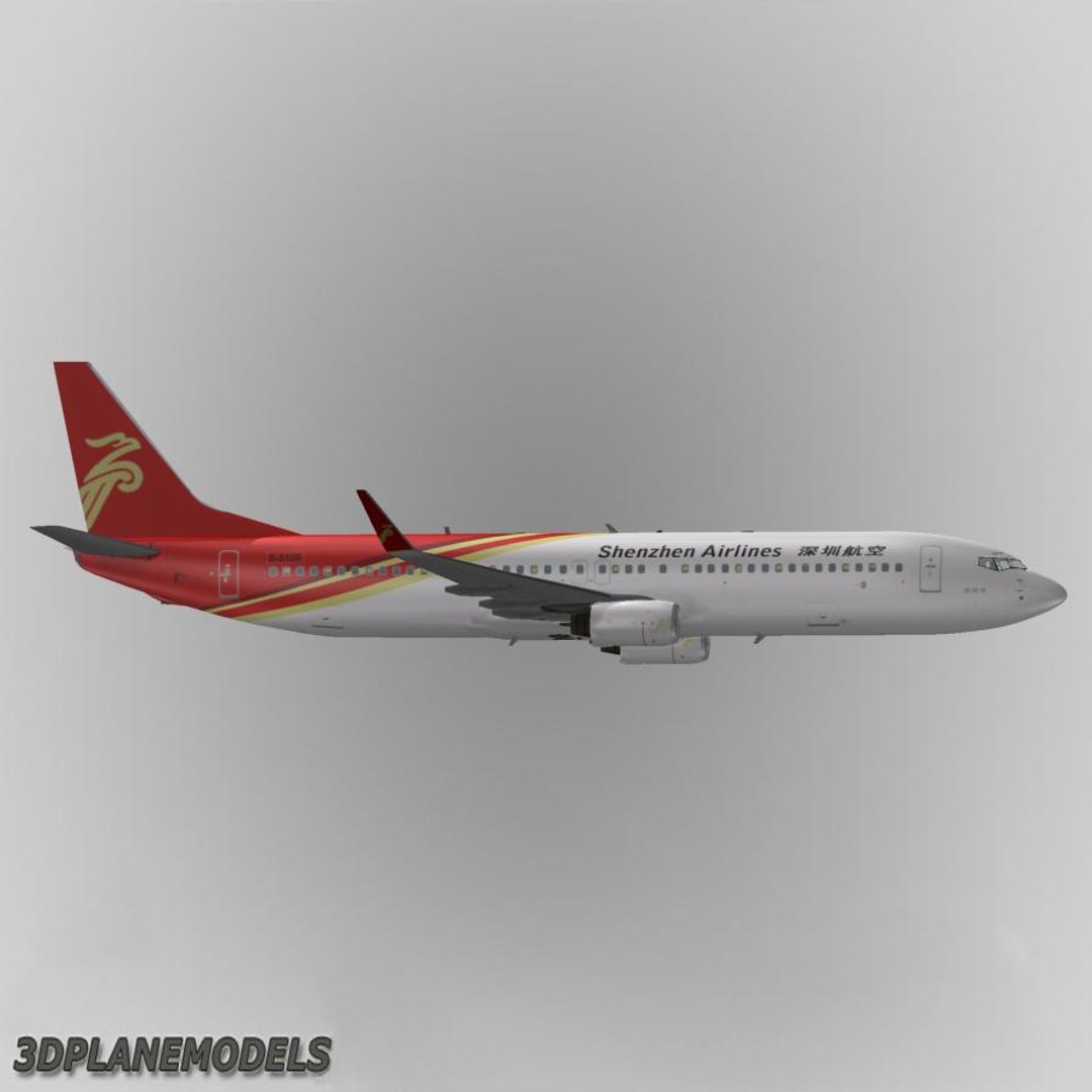 3d B737-900 Shenzhen Airlines 737