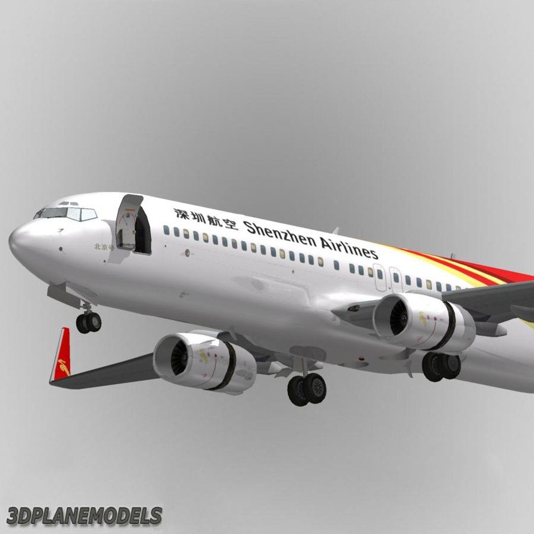 3d B737-900 Shenzhen Airlines 737