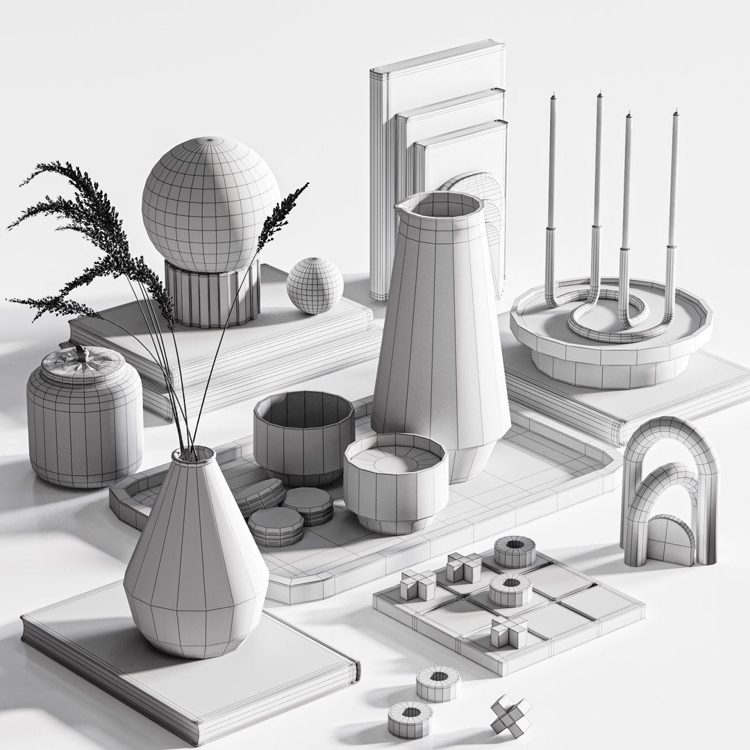 3D Decorative Set03 Model - TurboSquid 2349339