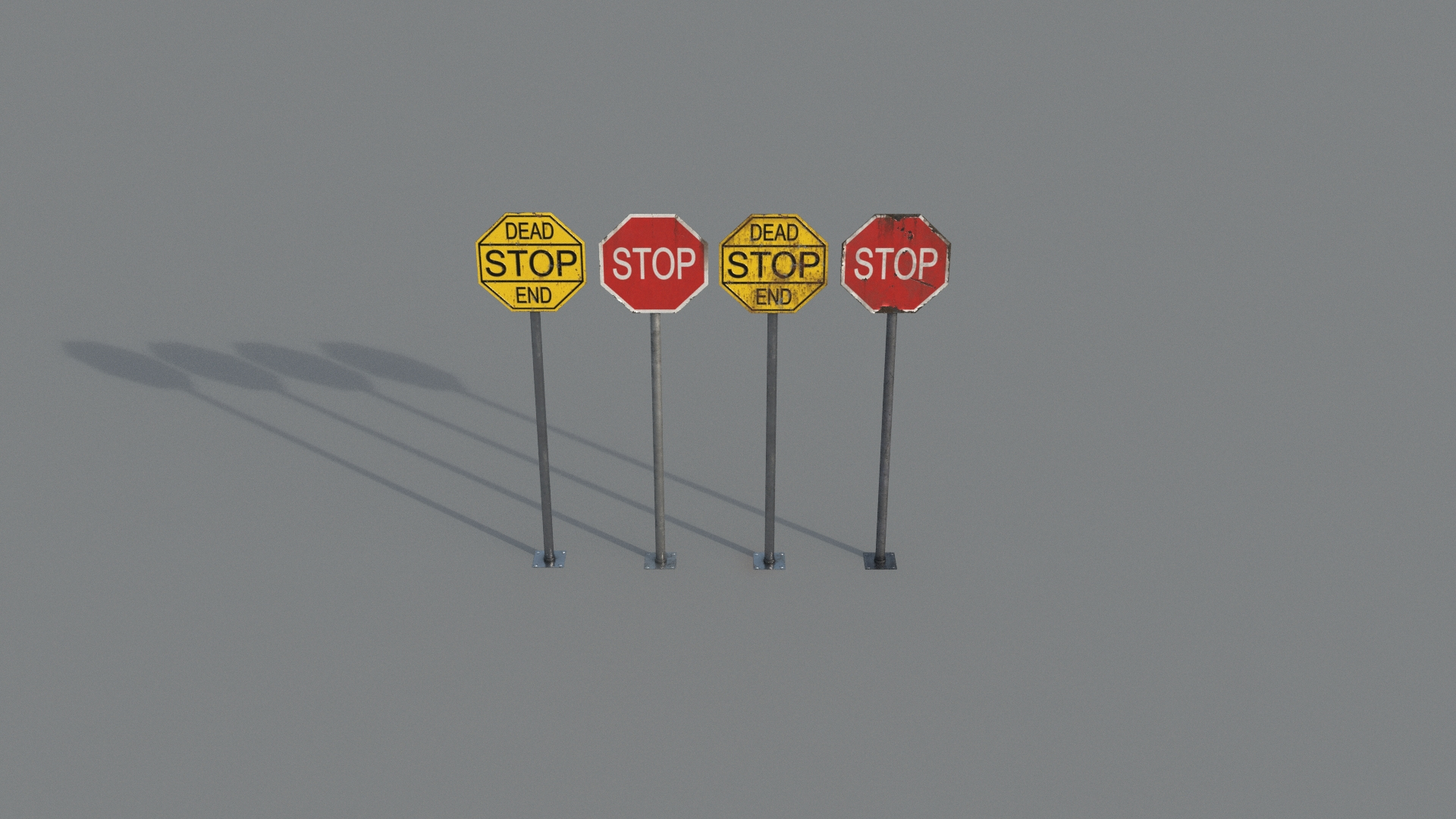 3D Road Signs 1 UHD - TurboSquid 1889522