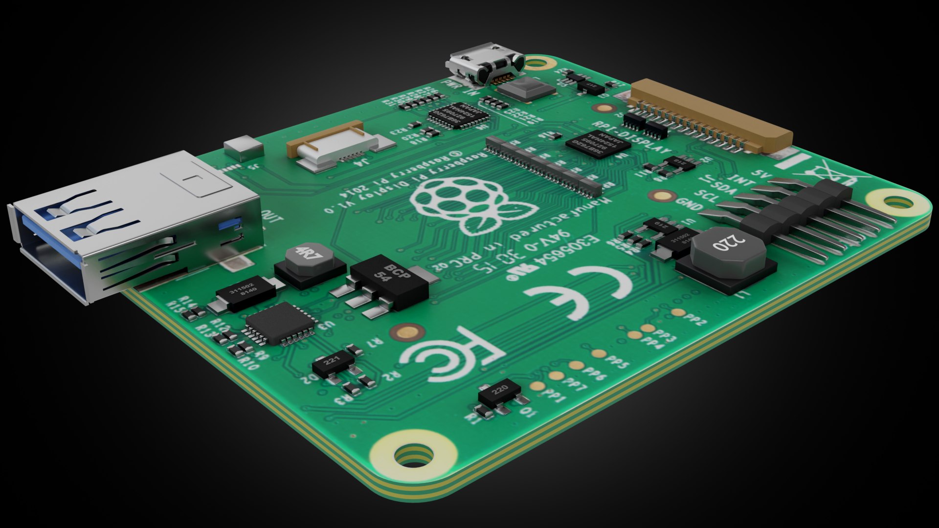 3D Model Raspberry Pi Display V1 - TurboSquid 2248764