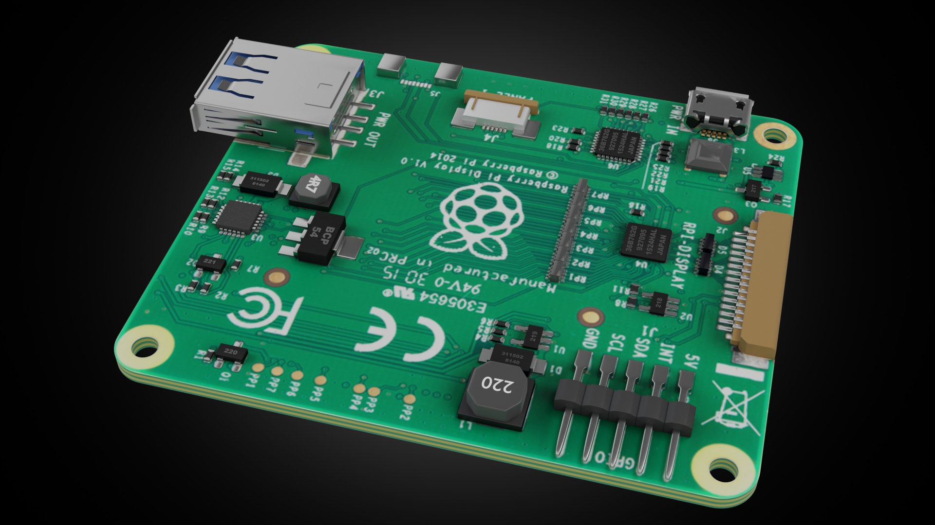 3D Model Raspberry Pi Display V1 - TurboSquid 2248764