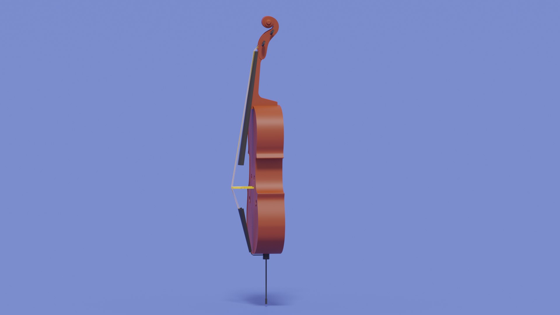 Cartoon Classic Cello Instrument Model - TurboSquid 2262945