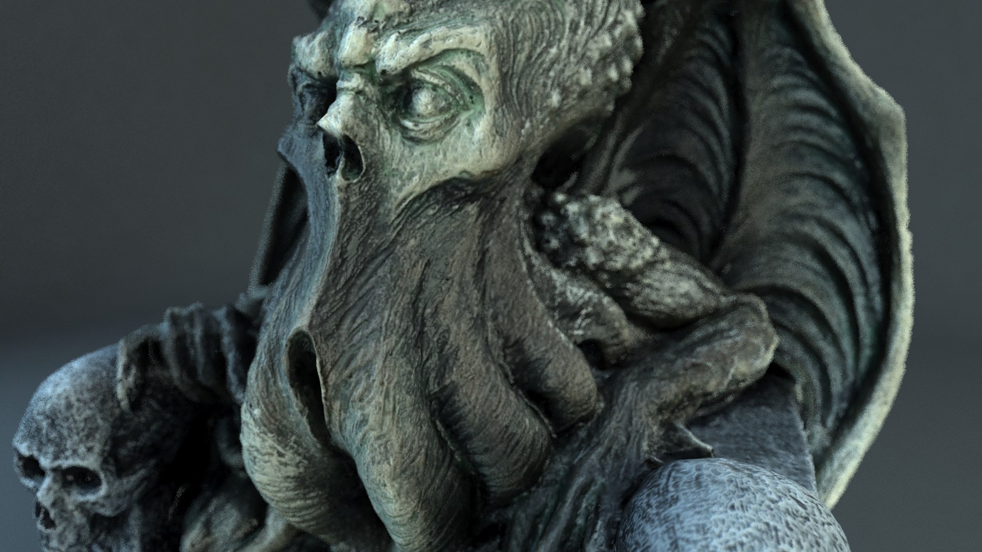 3D Cthulhu And Throne - TurboSquid 2030892