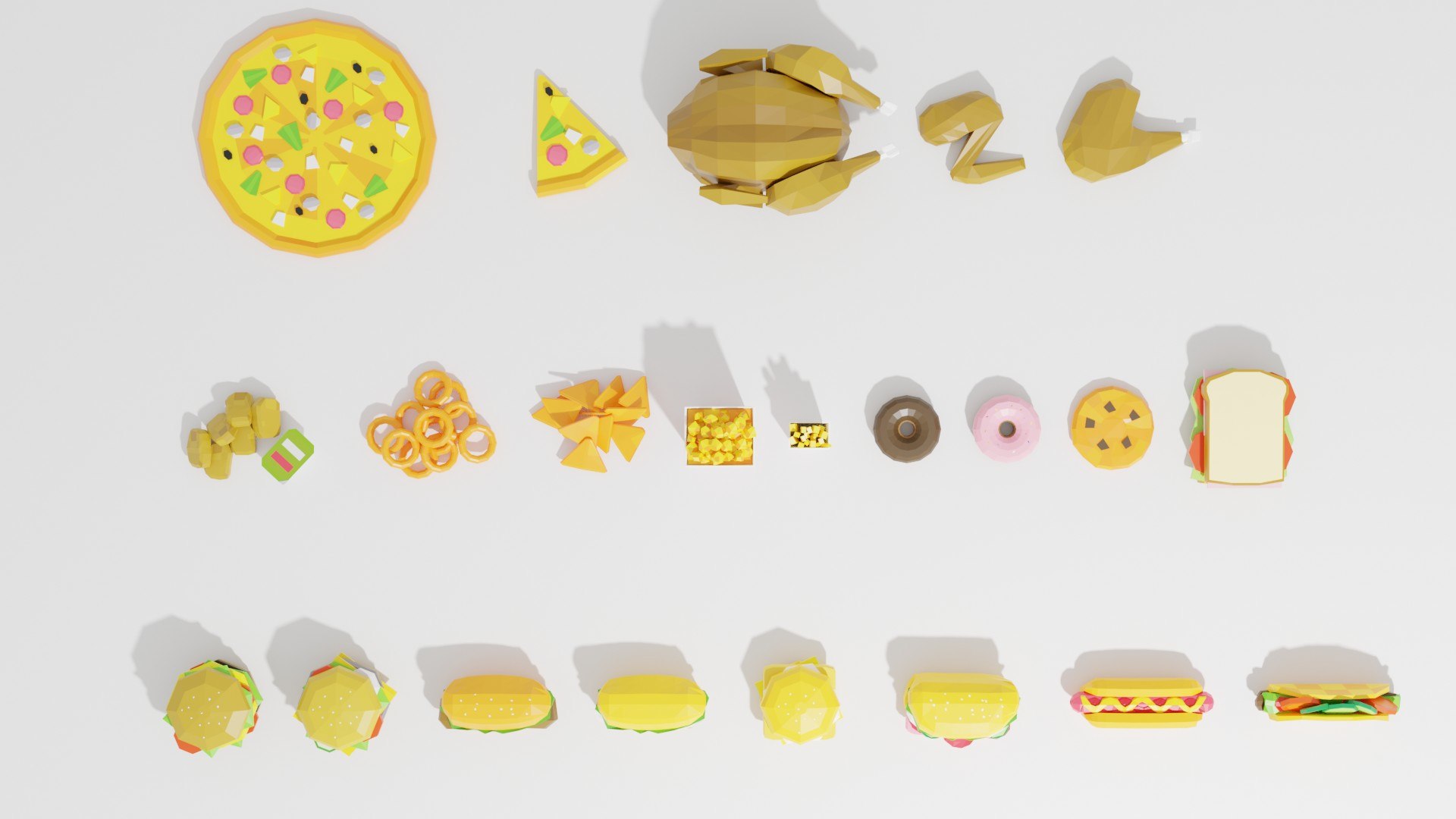 Fast Food Pack 3D model - TurboSquid 1935084