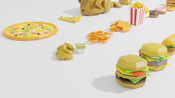 Fast Food Pack 3D model - TurboSquid 1935084
