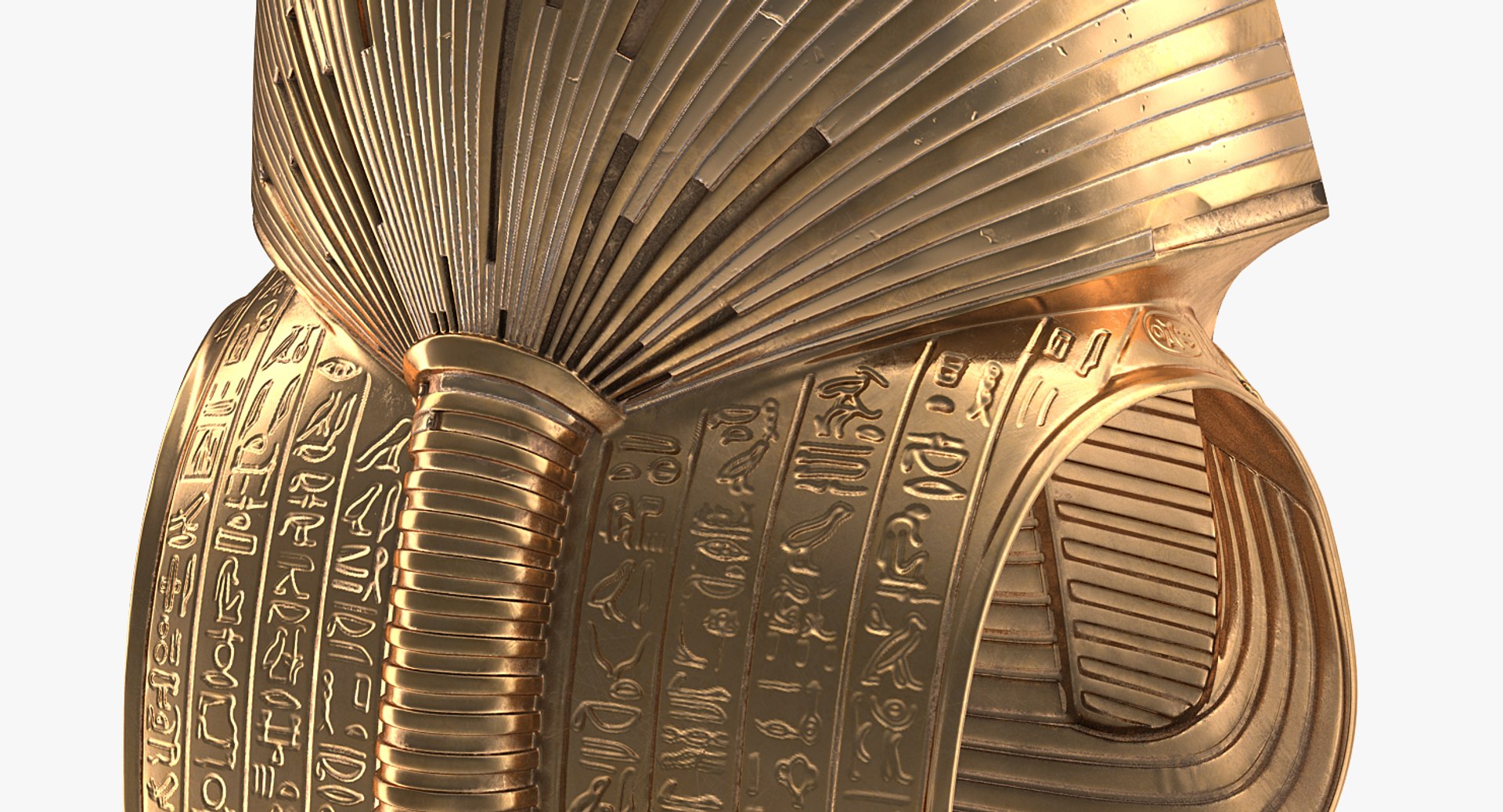 3D Model Gold Mask Tutankhamun - TurboSquid 1402542