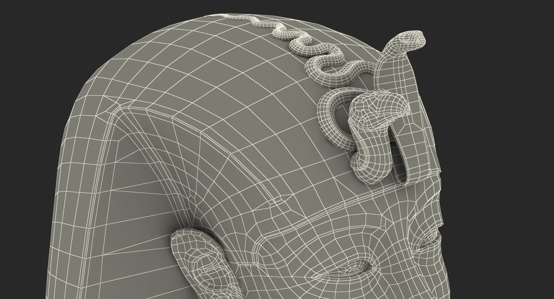 3D model gold mask tutankhamun - TurboSquid 1402542