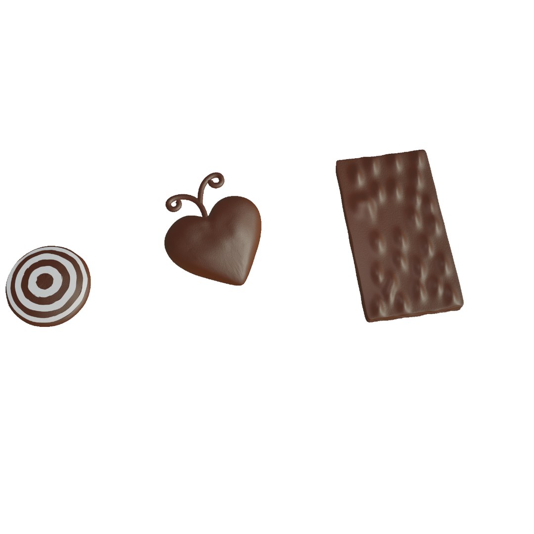 Chocolate sweets 3D model - TurboSquid 1918754