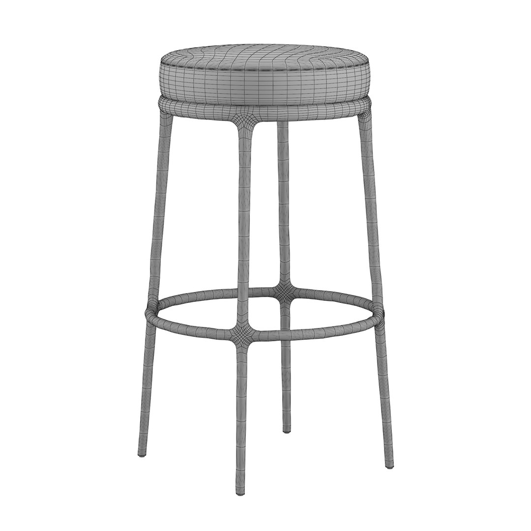 THADDEUS Bar STOOL 3D Model - TurboSquid 2187325