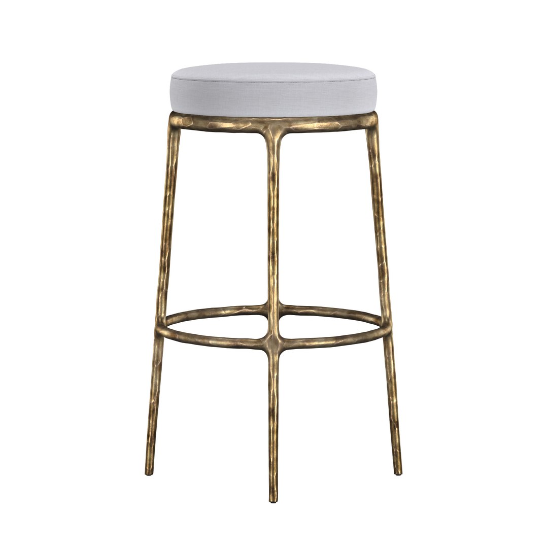 THADDEUS Bar STOOL 3D Model - TurboSquid 2187325