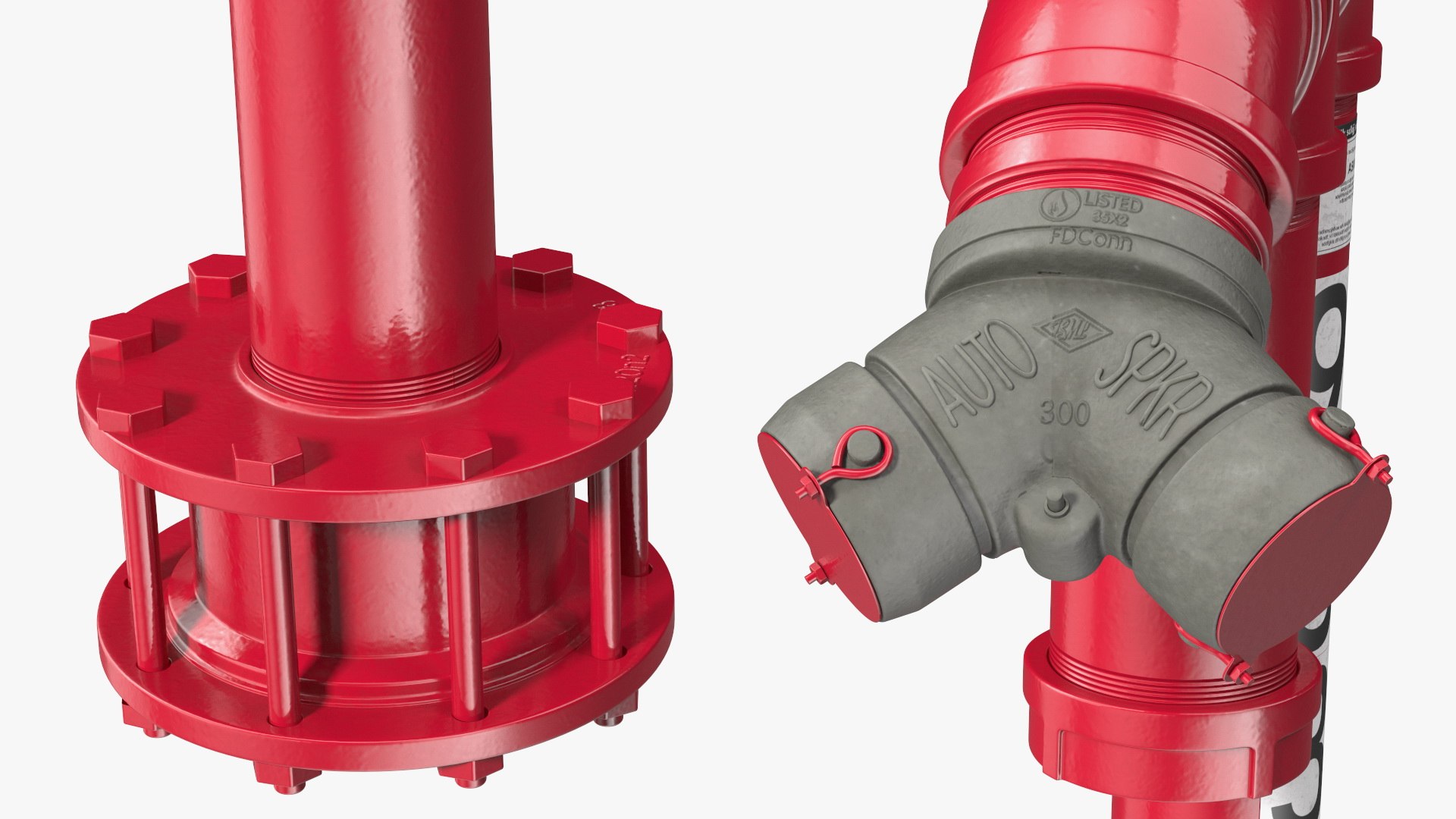 3D Double Pipe Fire Hydrant New Model - TurboSquid 2135047
