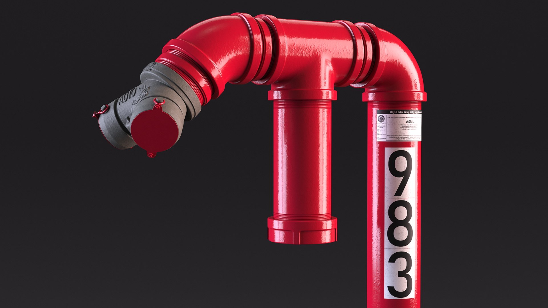 3D Double Pipe Fire Hydrant New Model - TurboSquid 2135047