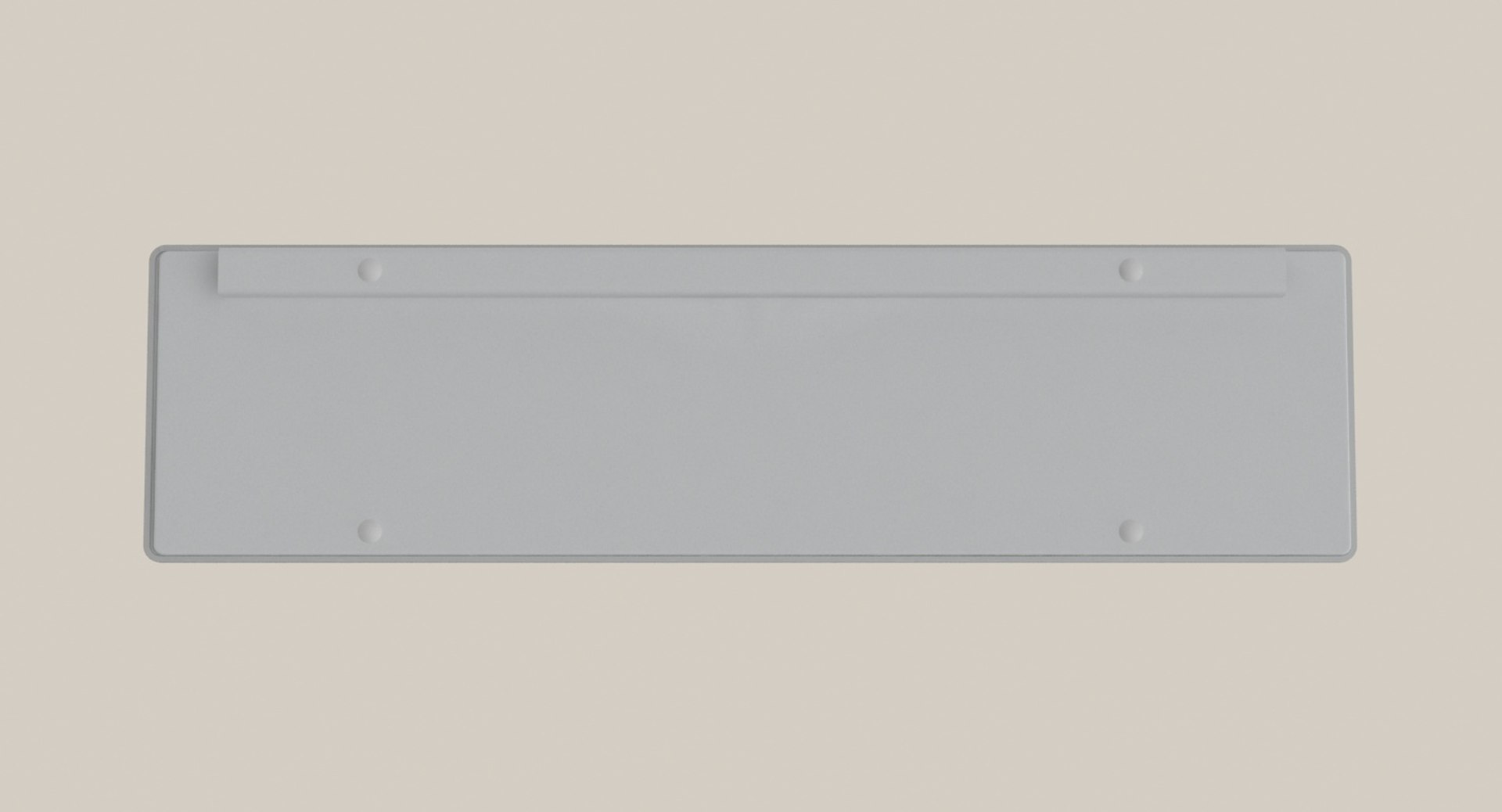 3d Model White Keyboard