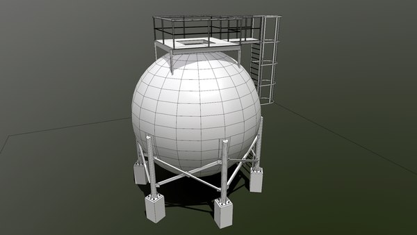 Pbr industrial spherical tanks 3D model - TurboSquid 1220362