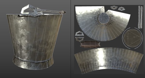 Welded bucket model - TurboSquid 1393771