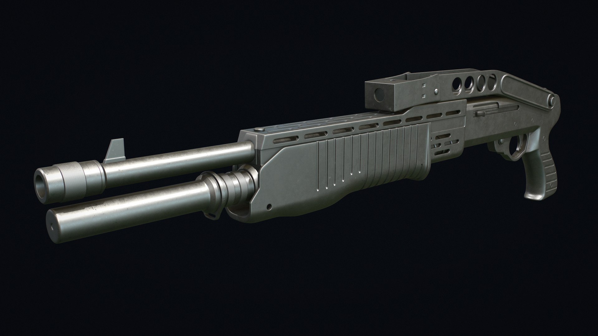 Spas 12 Shotgun Sub-d 3D - TurboSquid 1234333