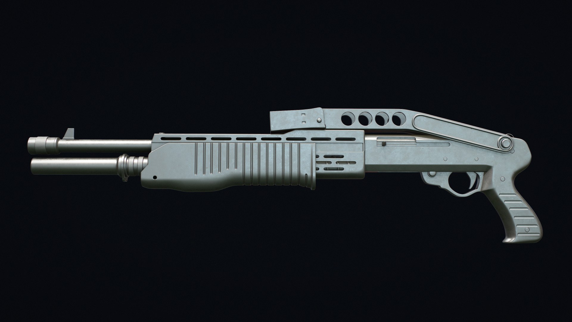 Spas 12 Shotgun Sub-d 3D - TurboSquid 1234333