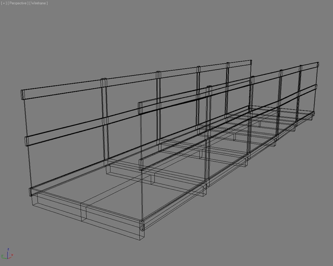 3d Model Wooden Container Box