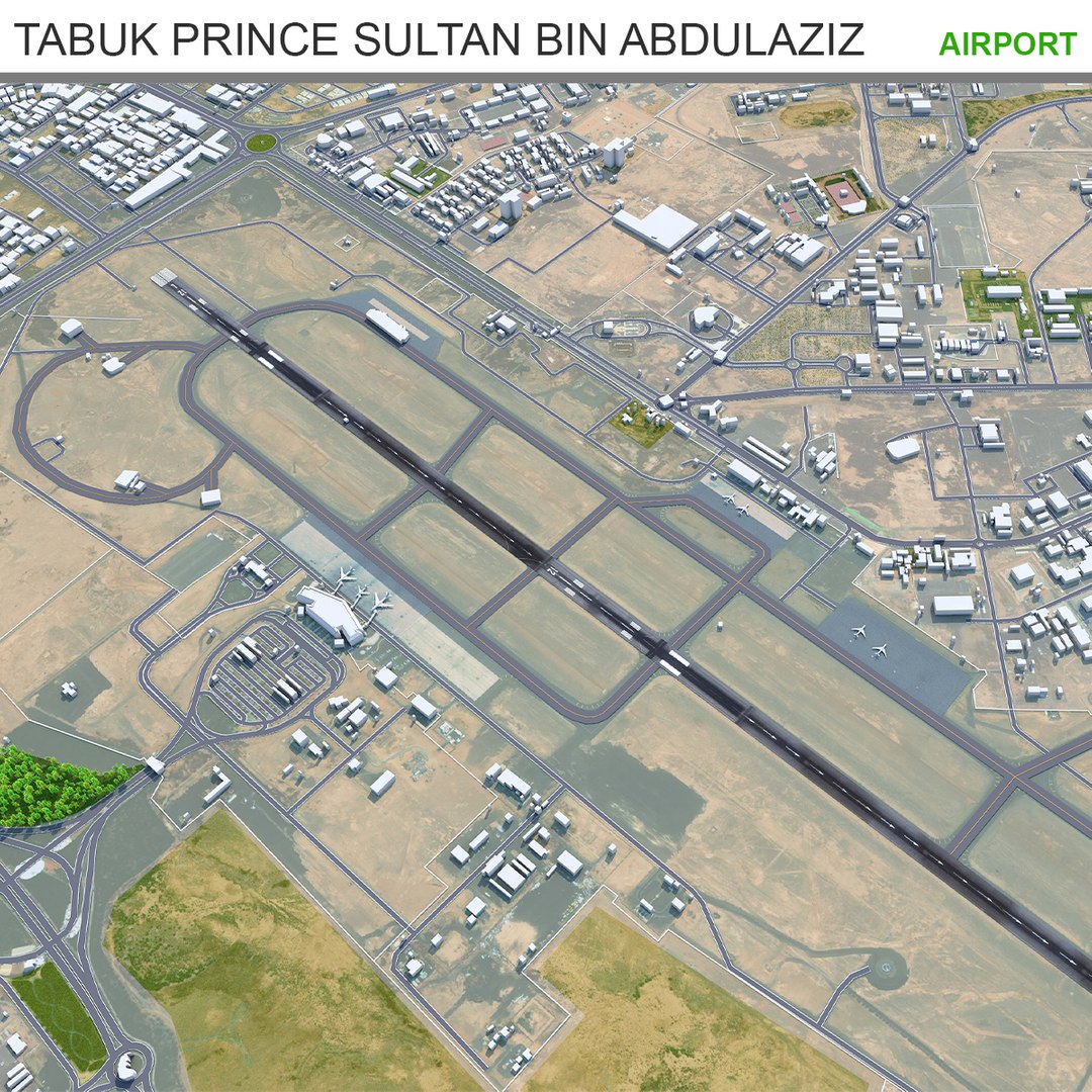 modelo 3d Tabuk Prince Sultan Bin Abdulaziz Airport - TurboSquid 2051829