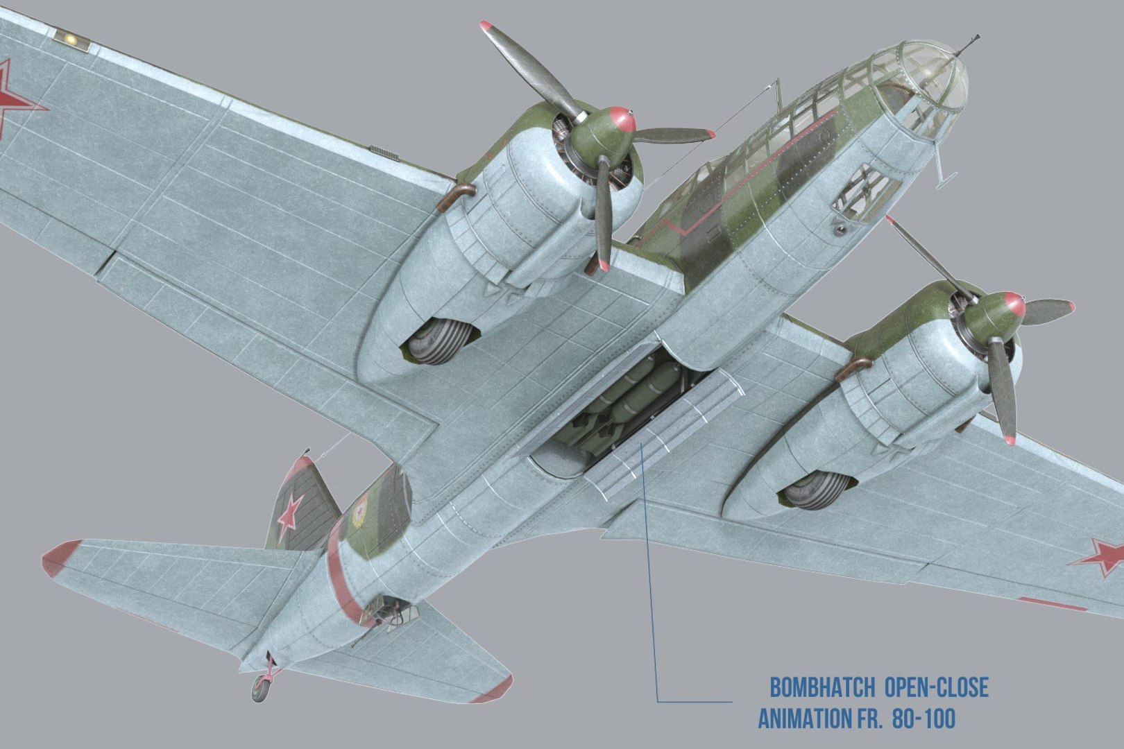 3D Ilyushin IL-4 Model - TurboSquid 2126648
