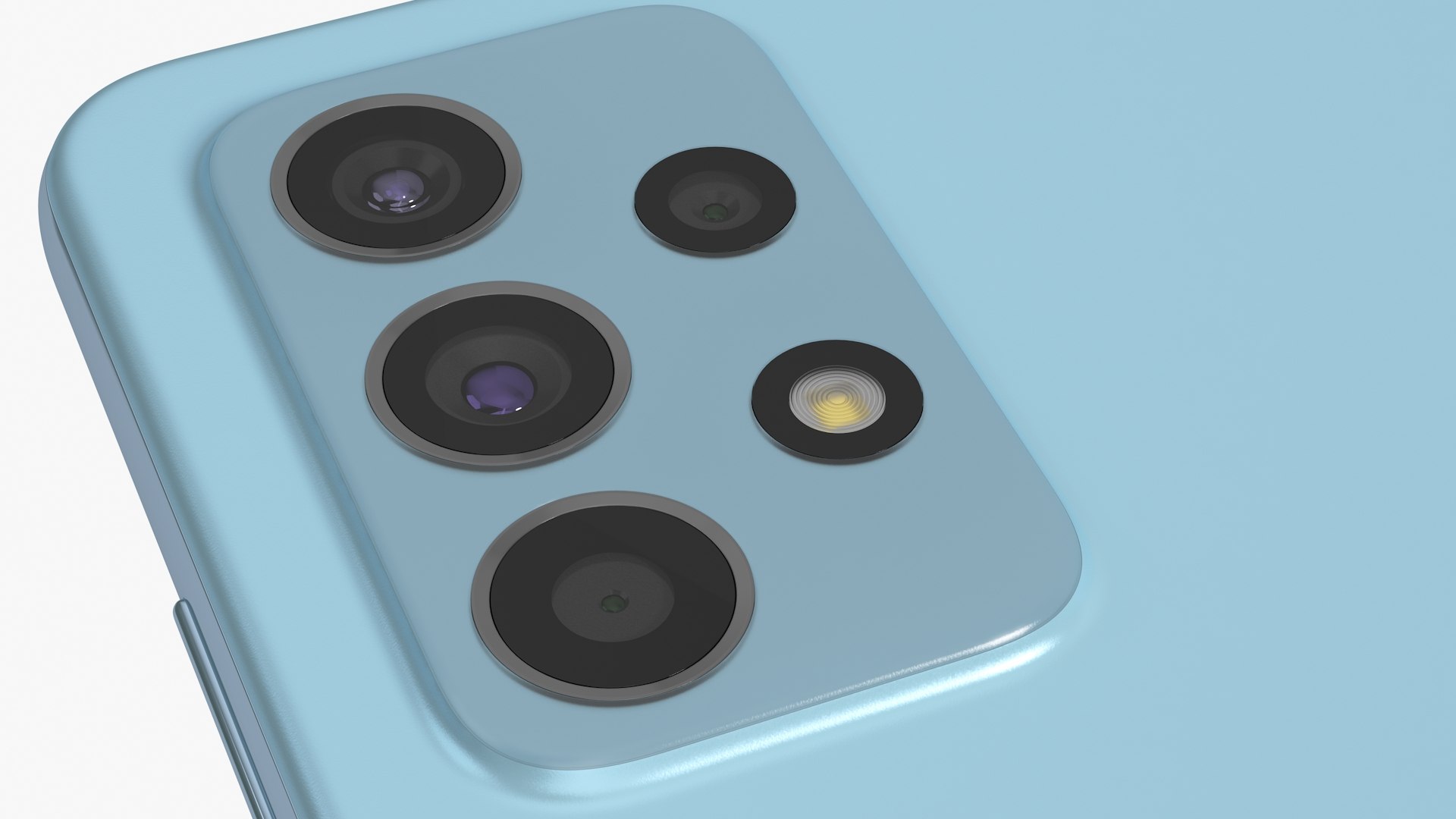 Samsung Galaxy A52 Blue 3D Model - TurboSquid 1704698