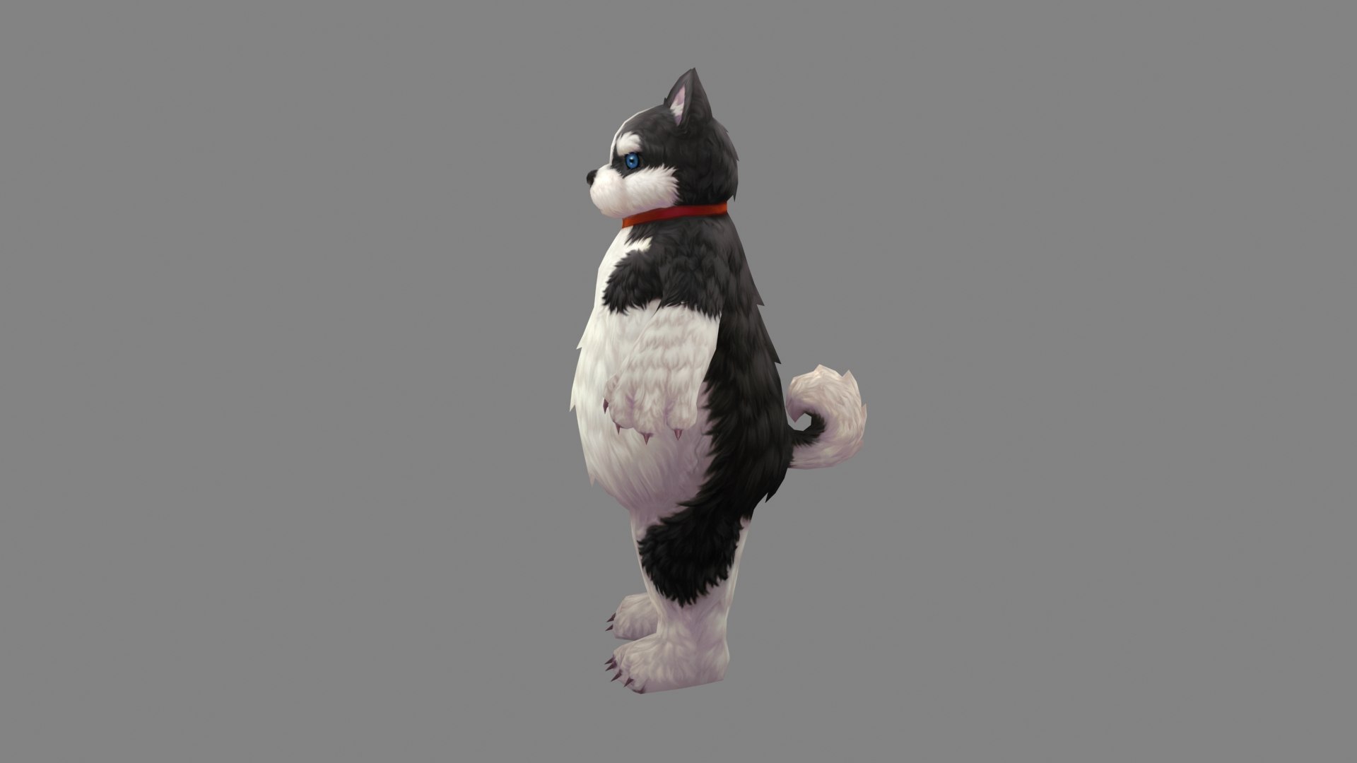 3D Cartoon Husky Character - Dog Model - TurboSquid 2108245