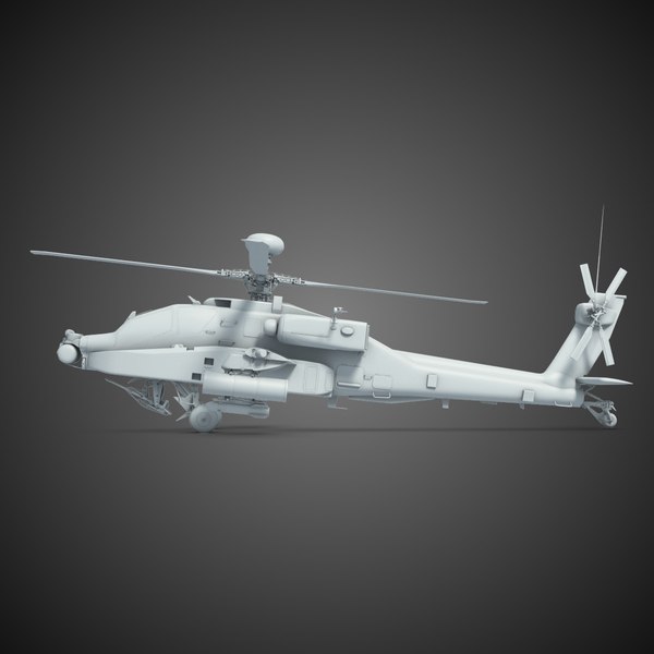3d apache helicopter model