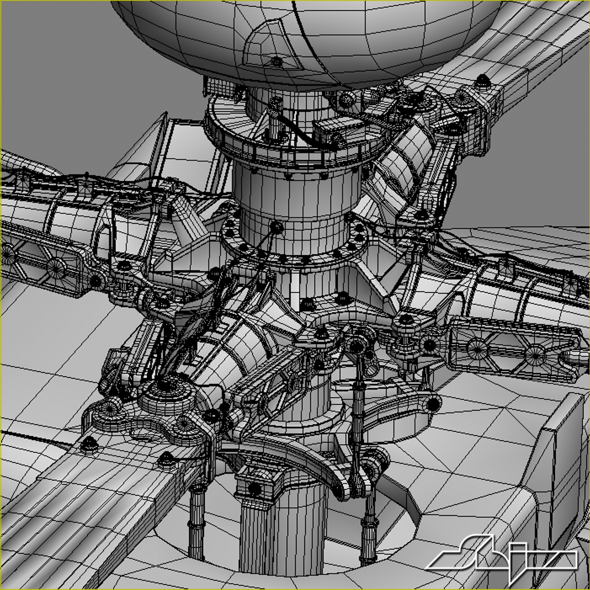 3d apache helicopter model
